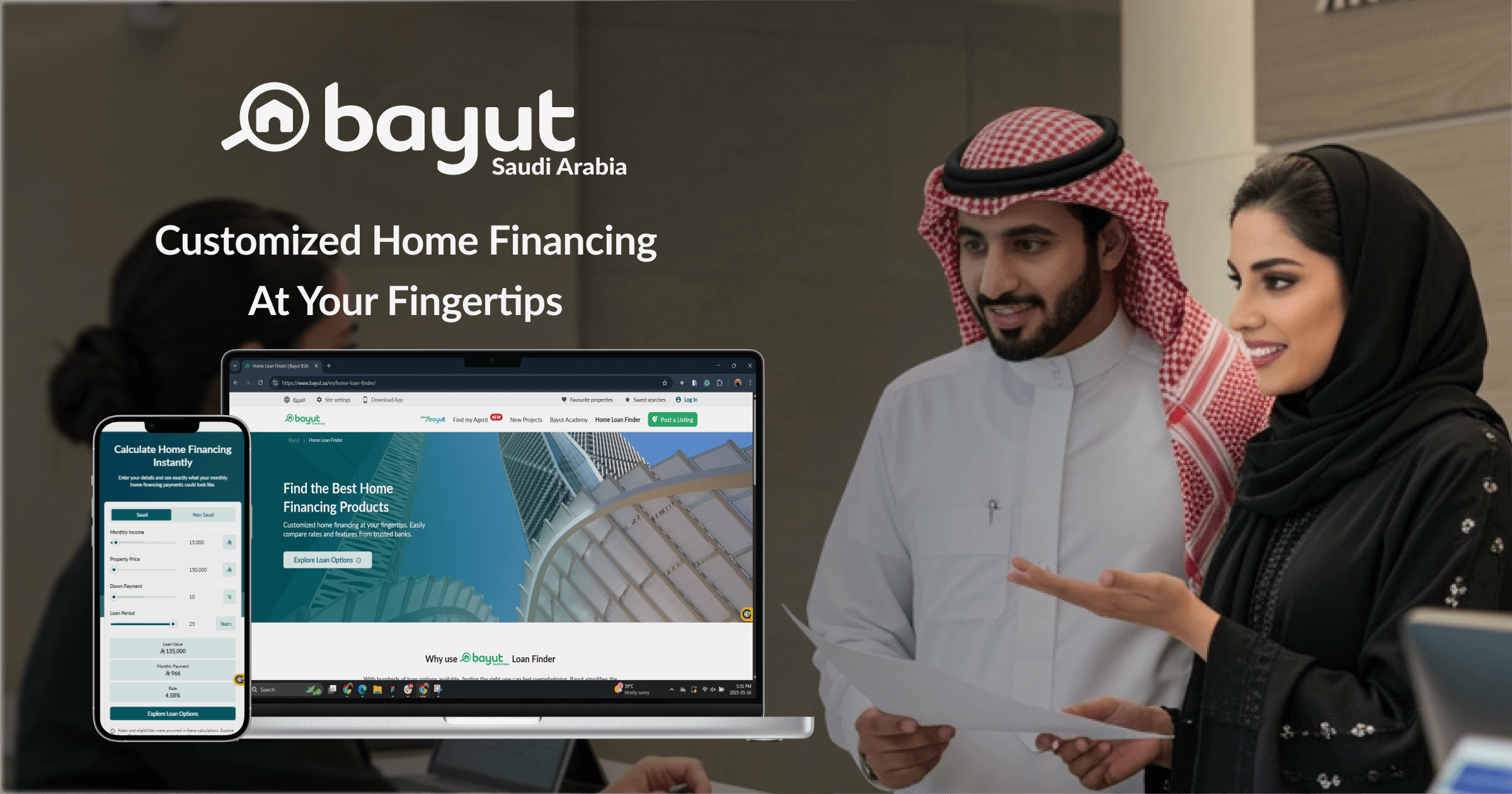 Customize your home financing with the Home Loan Finder | Bayut KSA